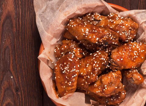 Sesame-Ginger Chicken Wings | Almanac.com
